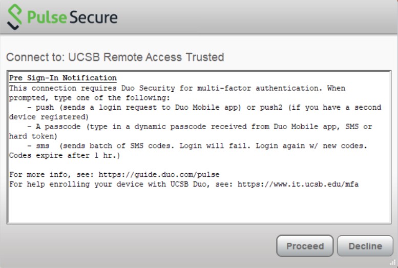 Pulse Secure VPN Client on Windows | UC Santa Barbara Information ...